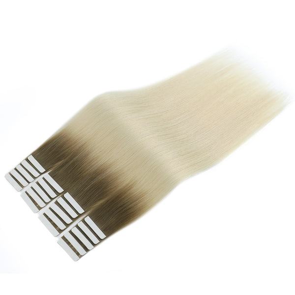 Virgin Tape in Hair Extensions Ombre Color T9/60# | AmazingBeautyHair